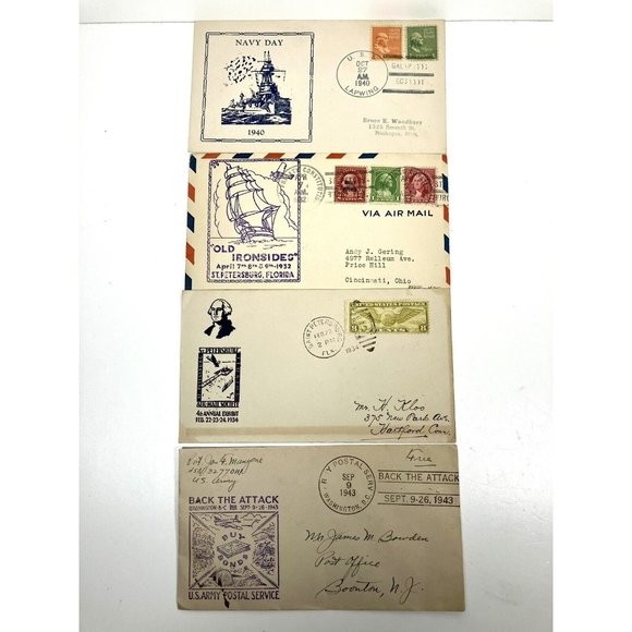 Accents | 190s Us Navy Army Envelope Stamps St Petersburg Florida ...